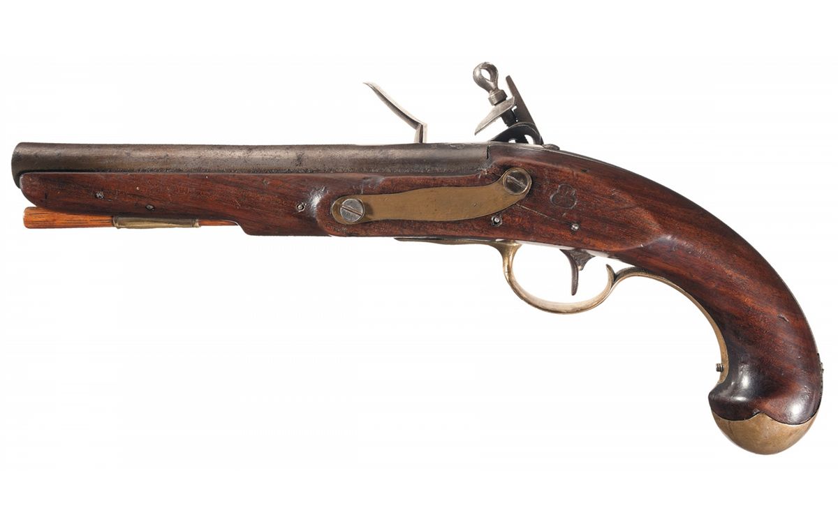 Scarce U.S. Simeon North Model 1811 Martial Flintlock Pistol
