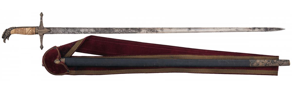 Militia Officer's Eagle Pommel Sword with Belt