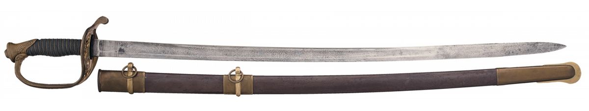 W.H. Horstmann Regulation Civil War Model 1850 Foot Officers Sword with ...