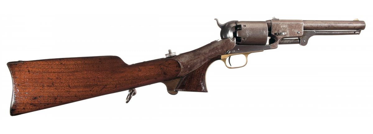 Scarce U.S. Contract Colt Third Model Dragoon Revolver with Detachable ...