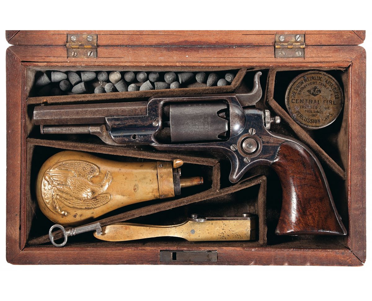 Factory Cased Colt Model 1855 "Root" Percussion Pocket Revolver with ...