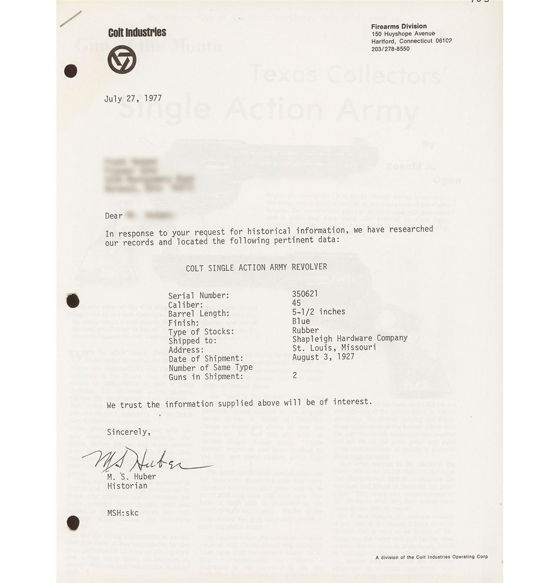 Magnificent Cole Agee Cattle Brand Engraved First Generation Colt ...