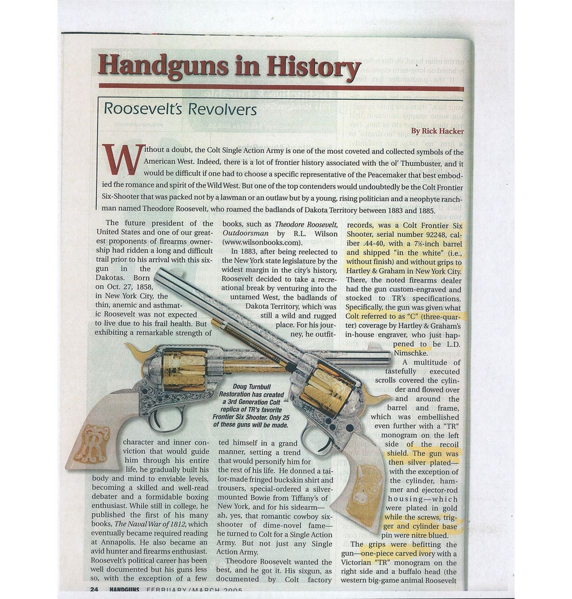 Signed Engraved Gold and Silver Third Generation Colt Single Action ...