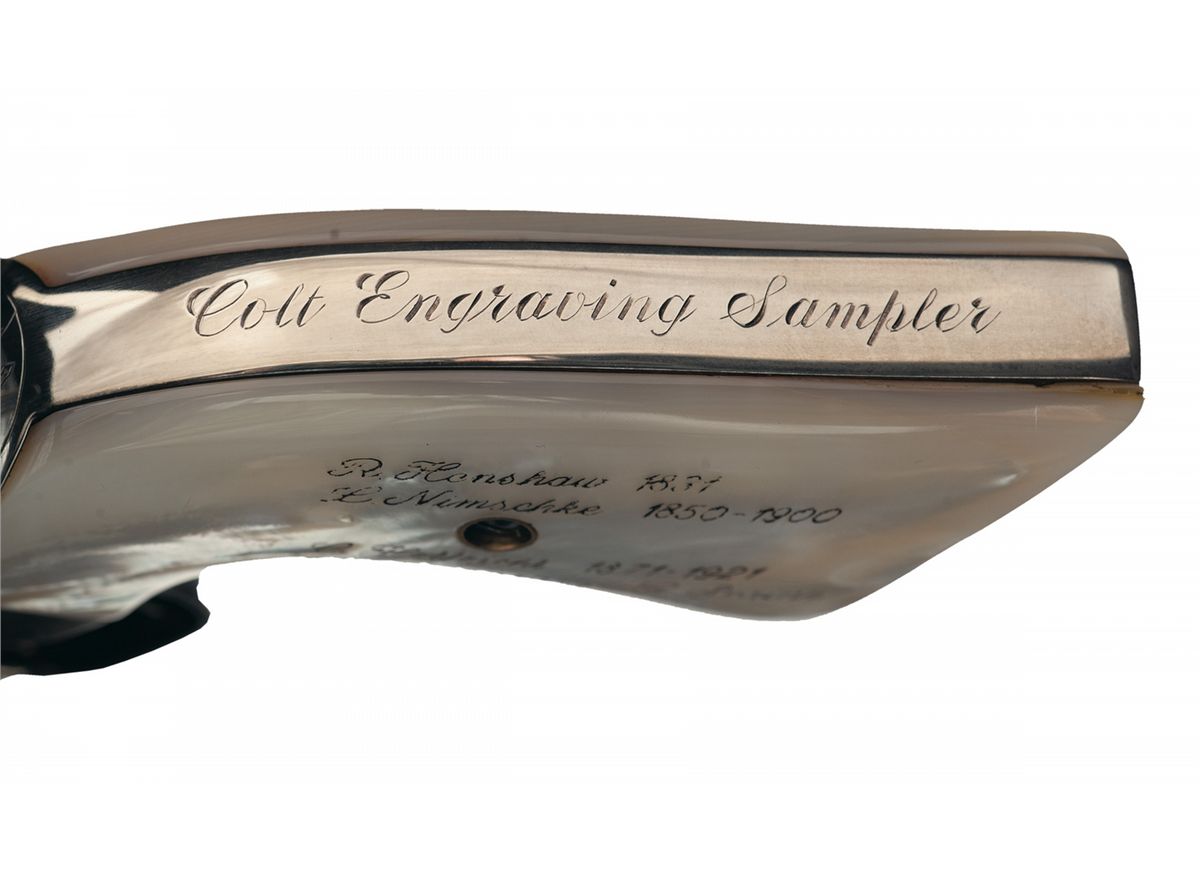 Spectacular Cased Pair of Factory Master Engraved Samplers Colt ...