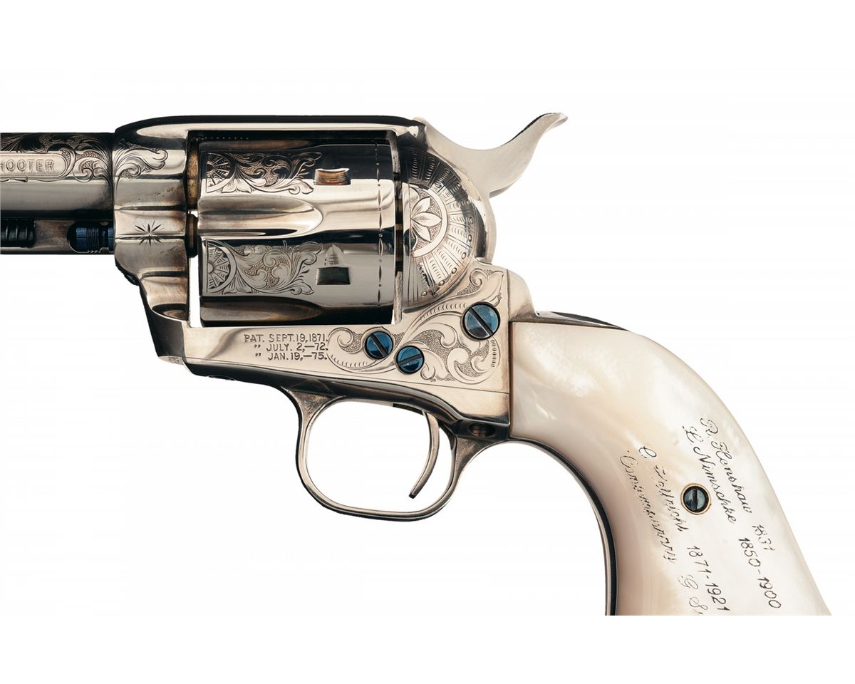 Spectacular Cased Pair of Factory Master Engraved Samplers Colt ...