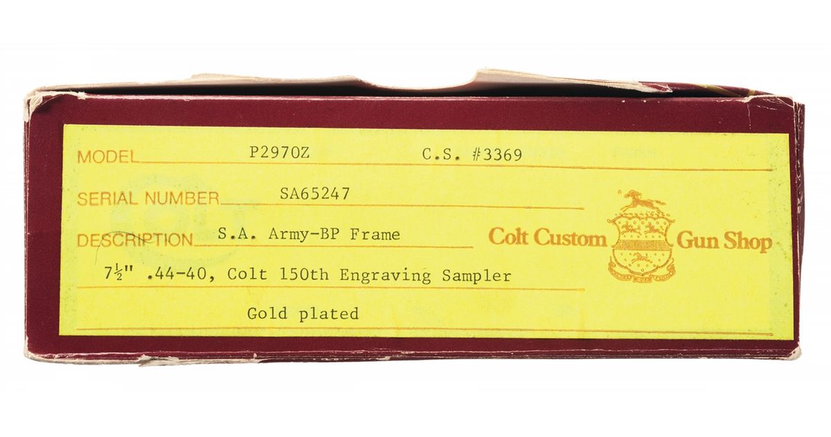 Spectacular Cased Pair of Factory Master Engraved Samplers Colt ...
