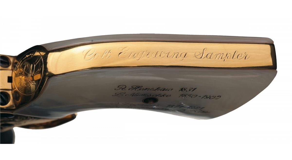 Spectacular Cased Pair of Factory Master Engraved Samplers Colt ...