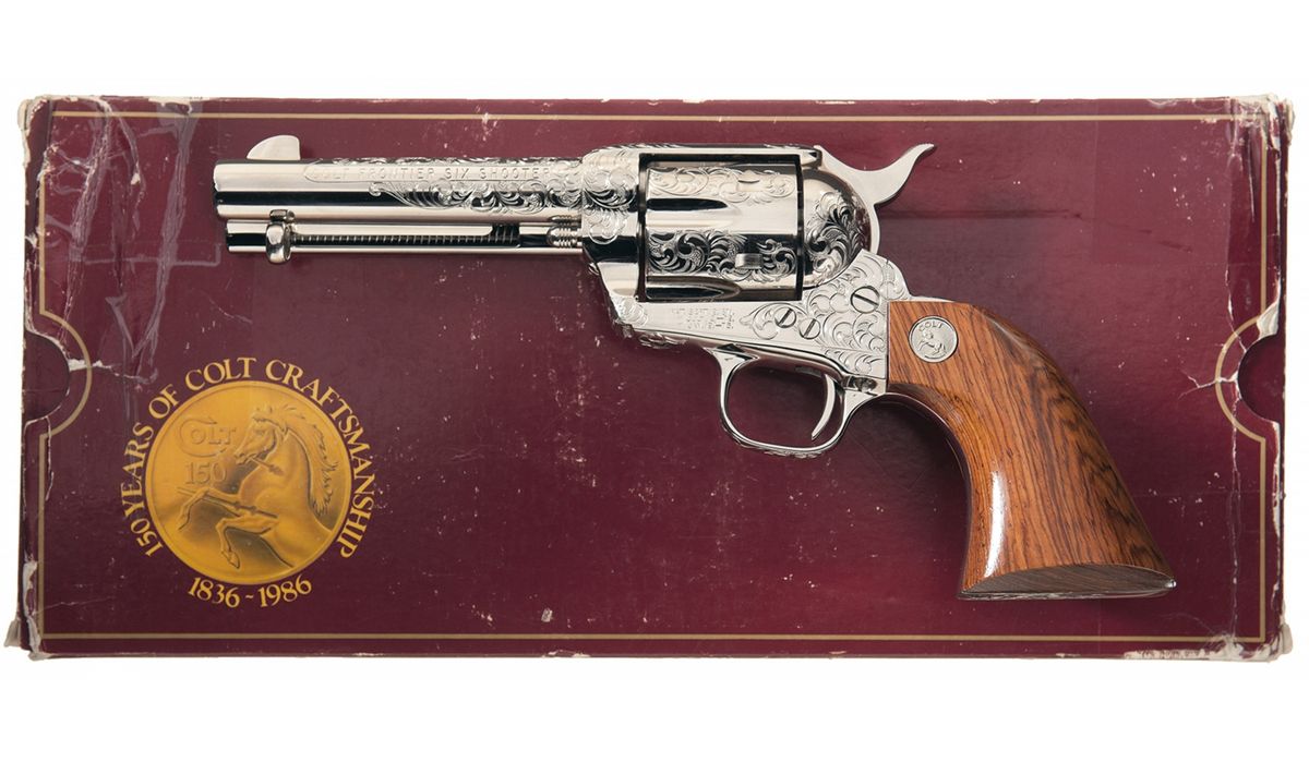 Factory Engraved Colt Custom Shop Single Action Army Frontier Six ...