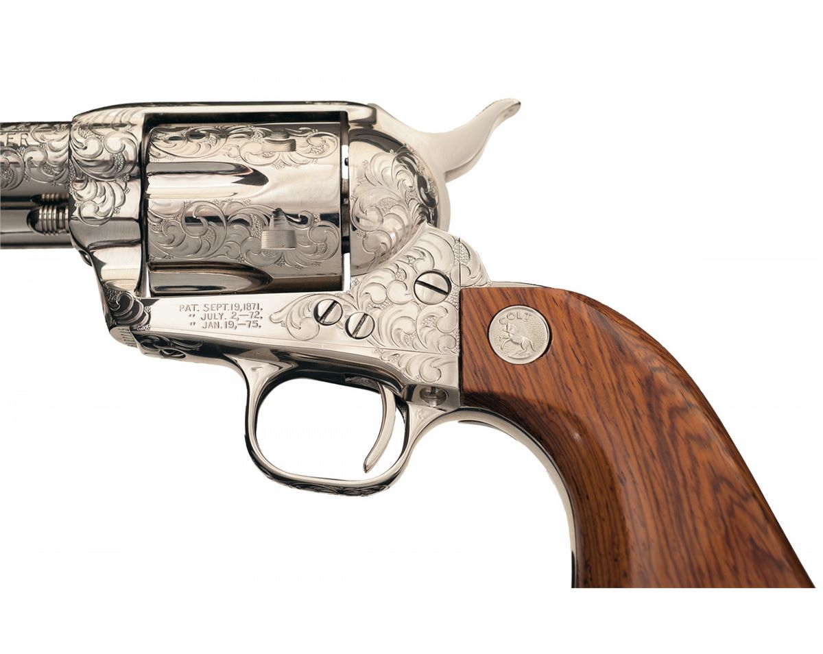 Factory Engraved Colt Custom Shop Single Action Army Frontier Six ...