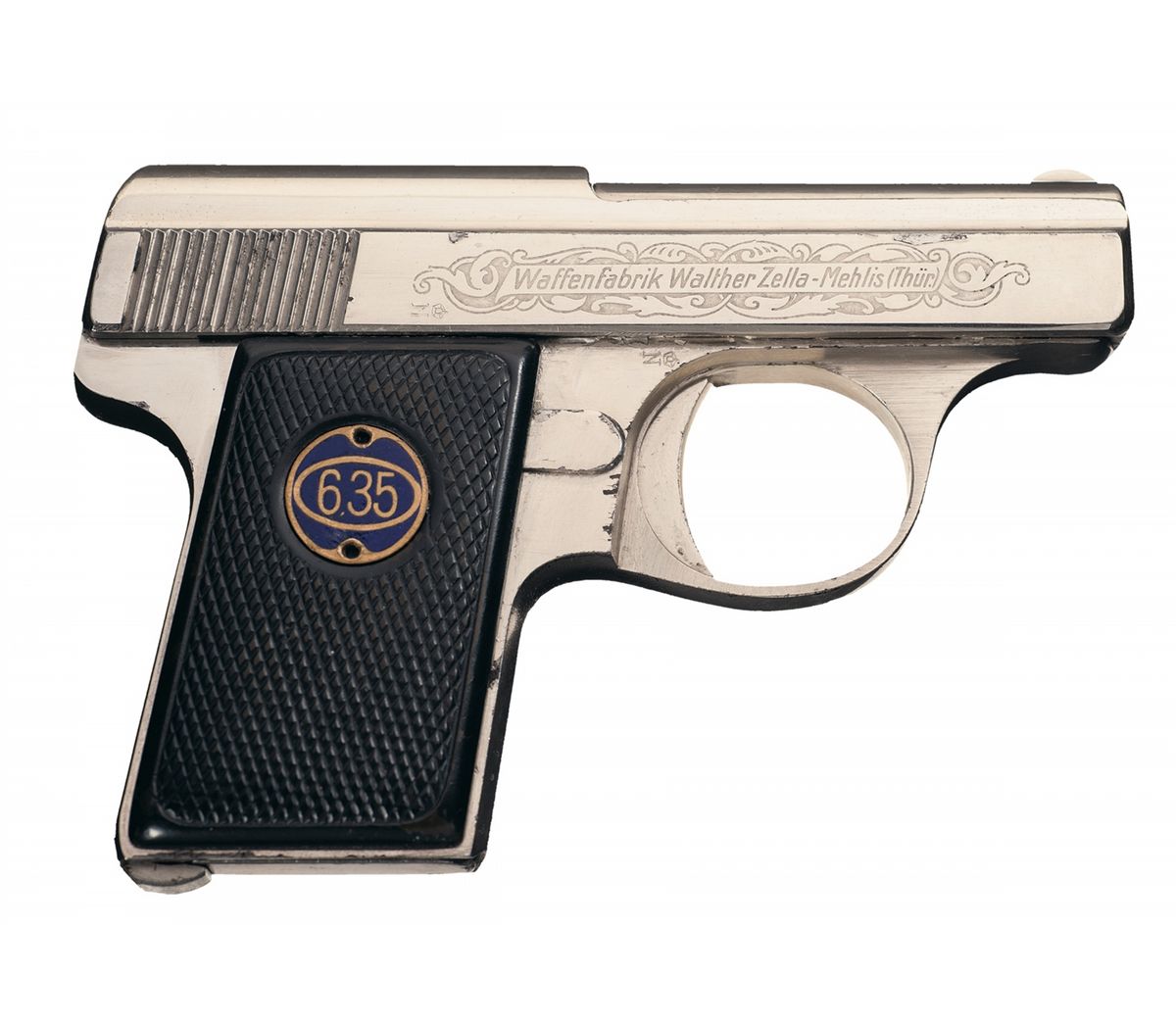 Excellent Factory Engraved Walther Model 9 Semi-Automatic Pocket Pistol