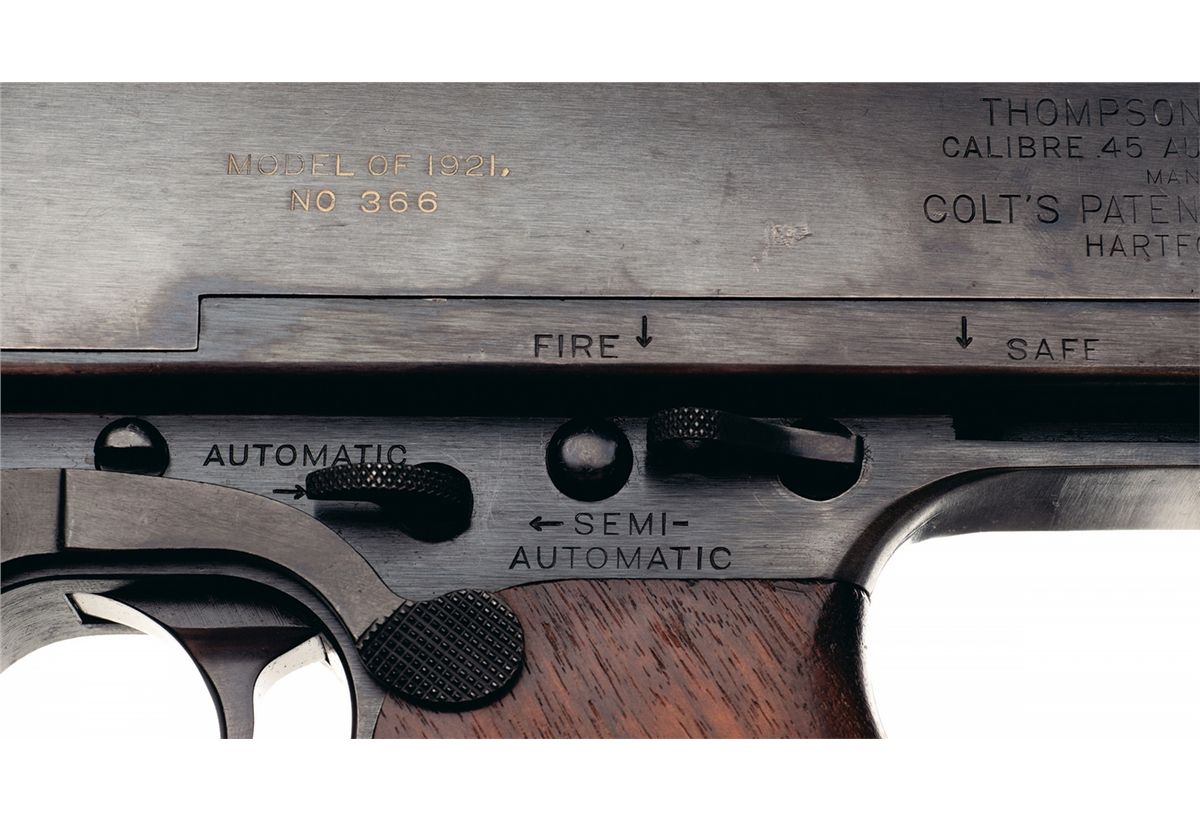 Exceptional Extremely Early Production Colt Model 1921 Fully Automatic ...