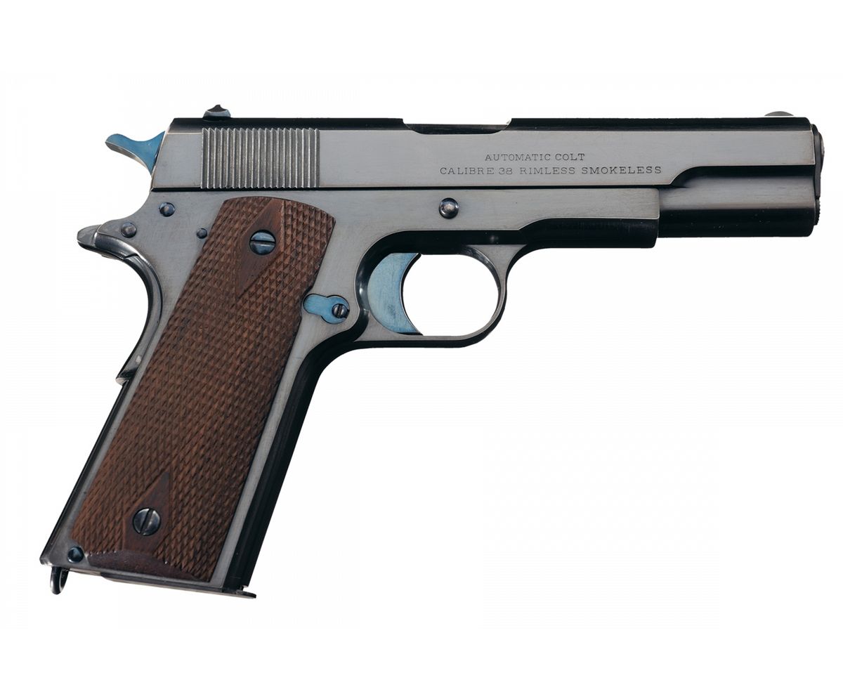 Experimental Colt Model 1910 9.8 MM Pistol Serial Number 4