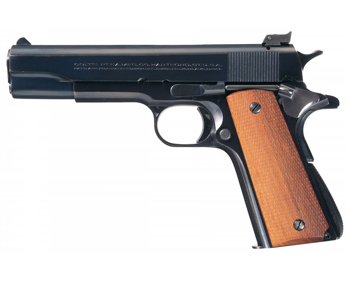 Magnificent Pre-War Colt Super Match 38 Semi-Automatic Pistol