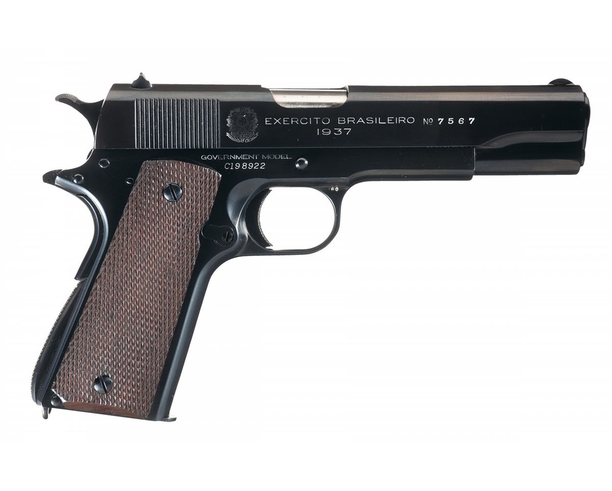 Colt Government Model Pistol with a Brazilian Contract Slide