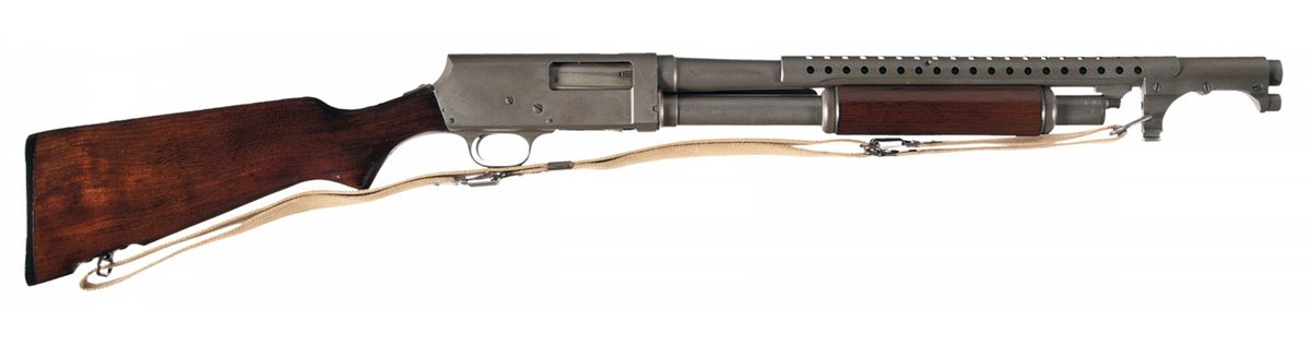 U.S. Marked Stevens Model 520-30 Slide Action Trench Shotgun