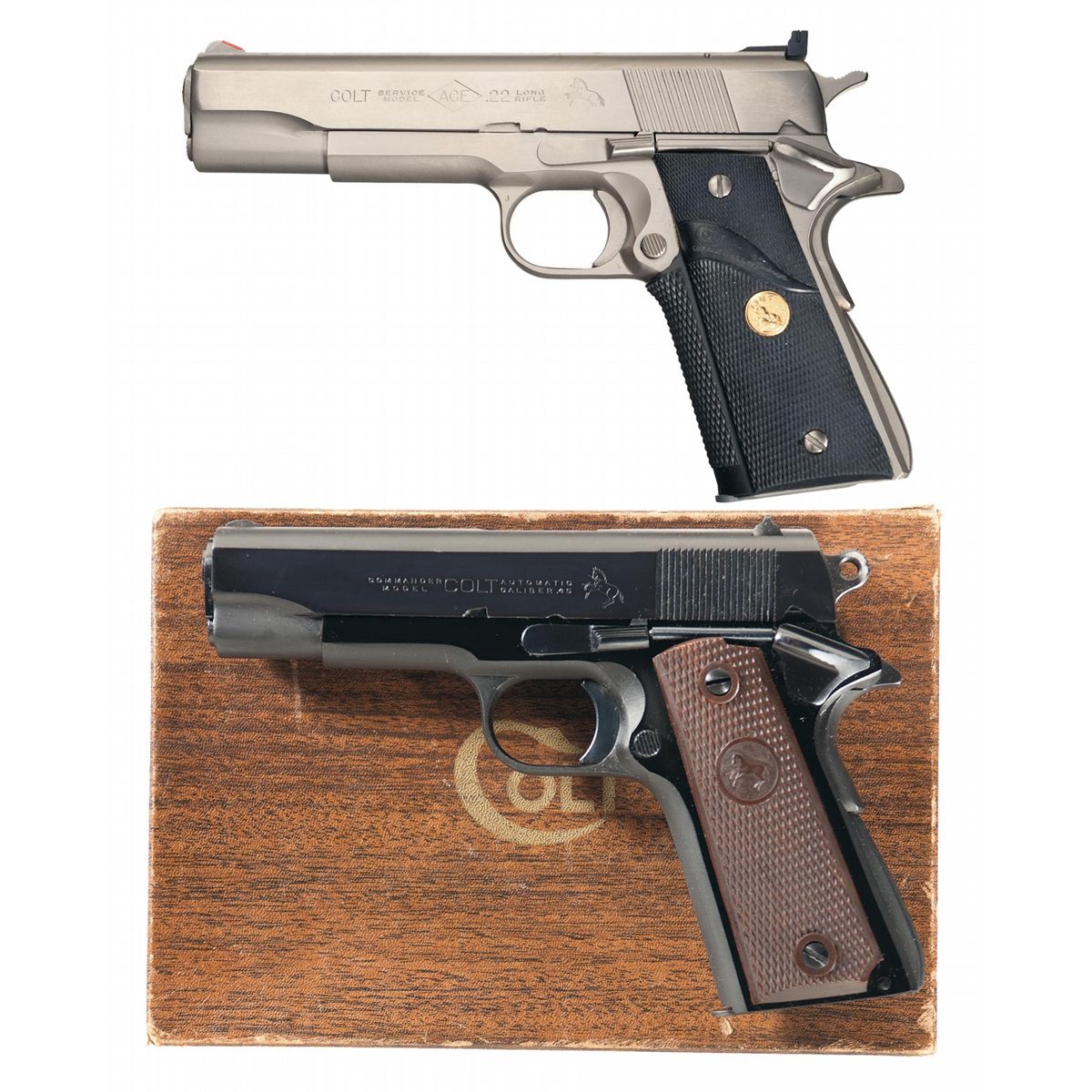 Two Colt Semi-Automatic Pistols
