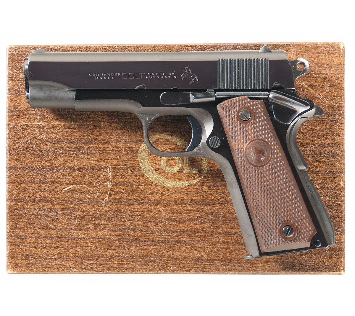 Excellent Colt Lightweight Commander Model Semi-Automatic Pistol with Box