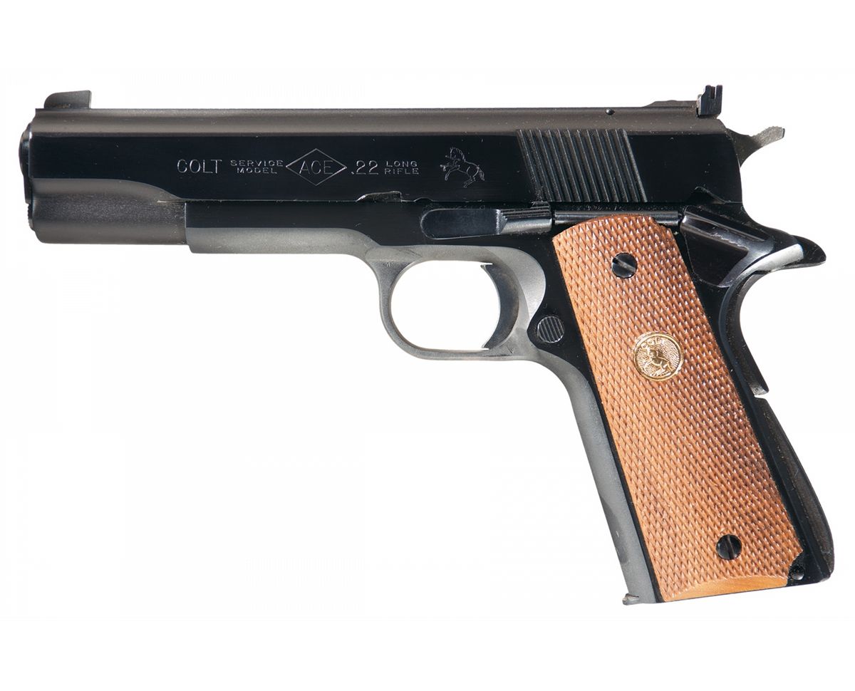 Colt Service Model Ace Semi-Automatic Pistol with Case and Colt .22 LR ...