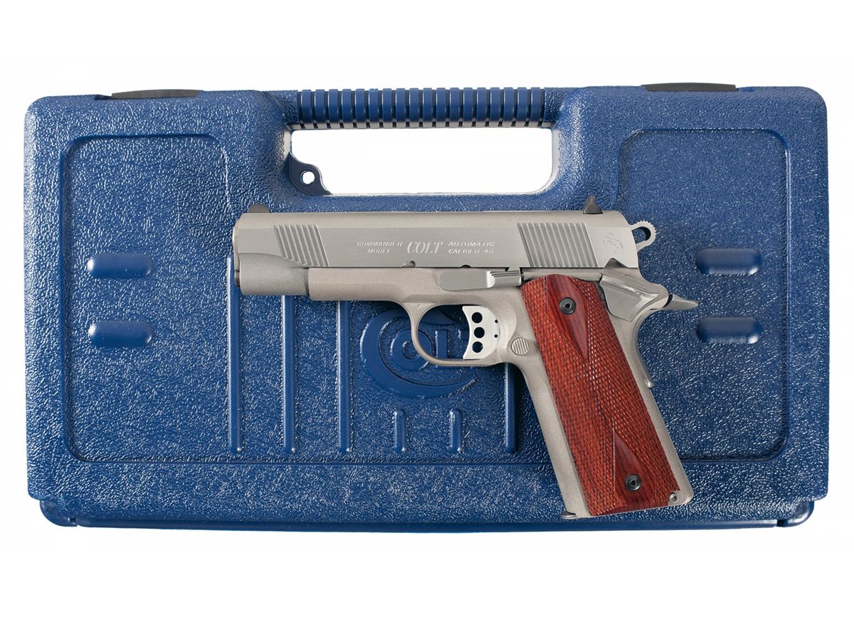 Colt Lightweight Commander Model 1911 Semi-Automatic Pistol with Case