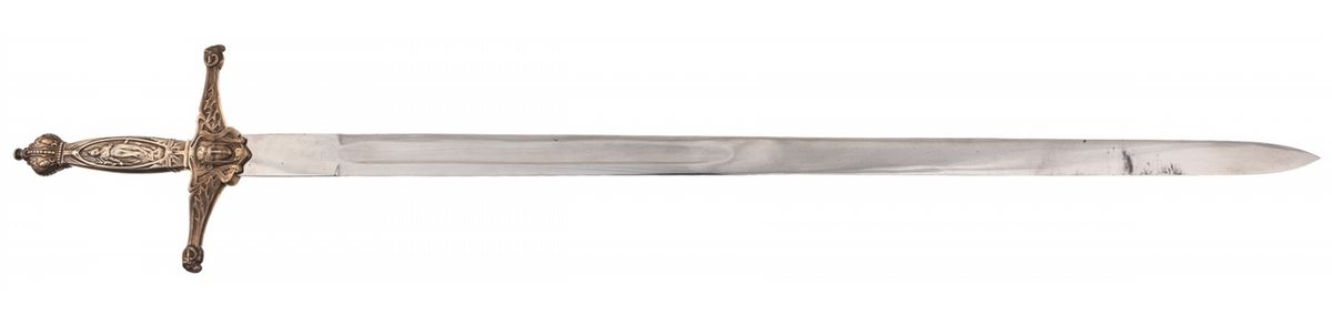 Extraordinary Exhibition Eickhorn Factory Long Sword with Gold Accented ...