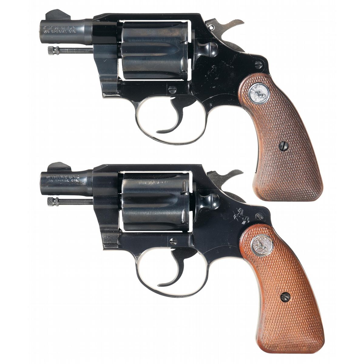 Collector's Lot of Two Snub-Nosed Colt Double Action Revolvers