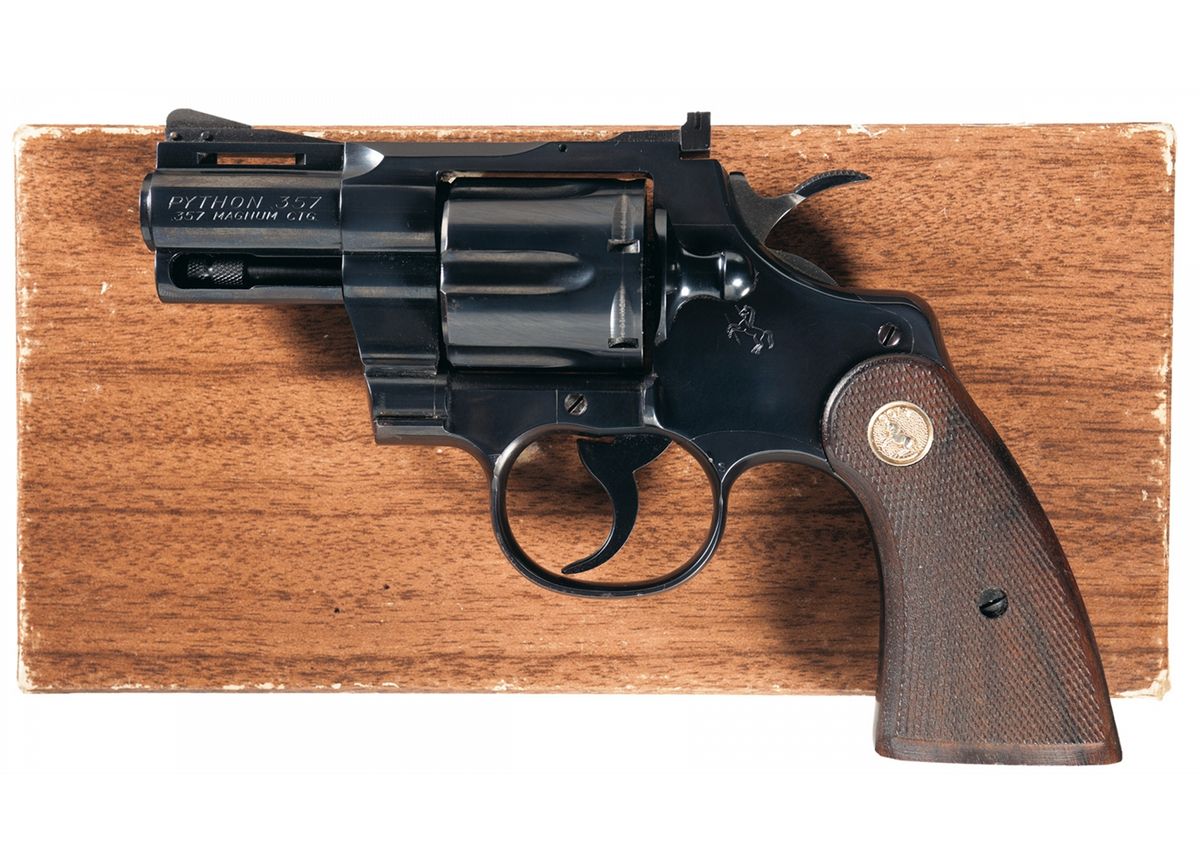 Desirable 2 1/2 Inch Barrel Colt Python Double Action Revolver with Box