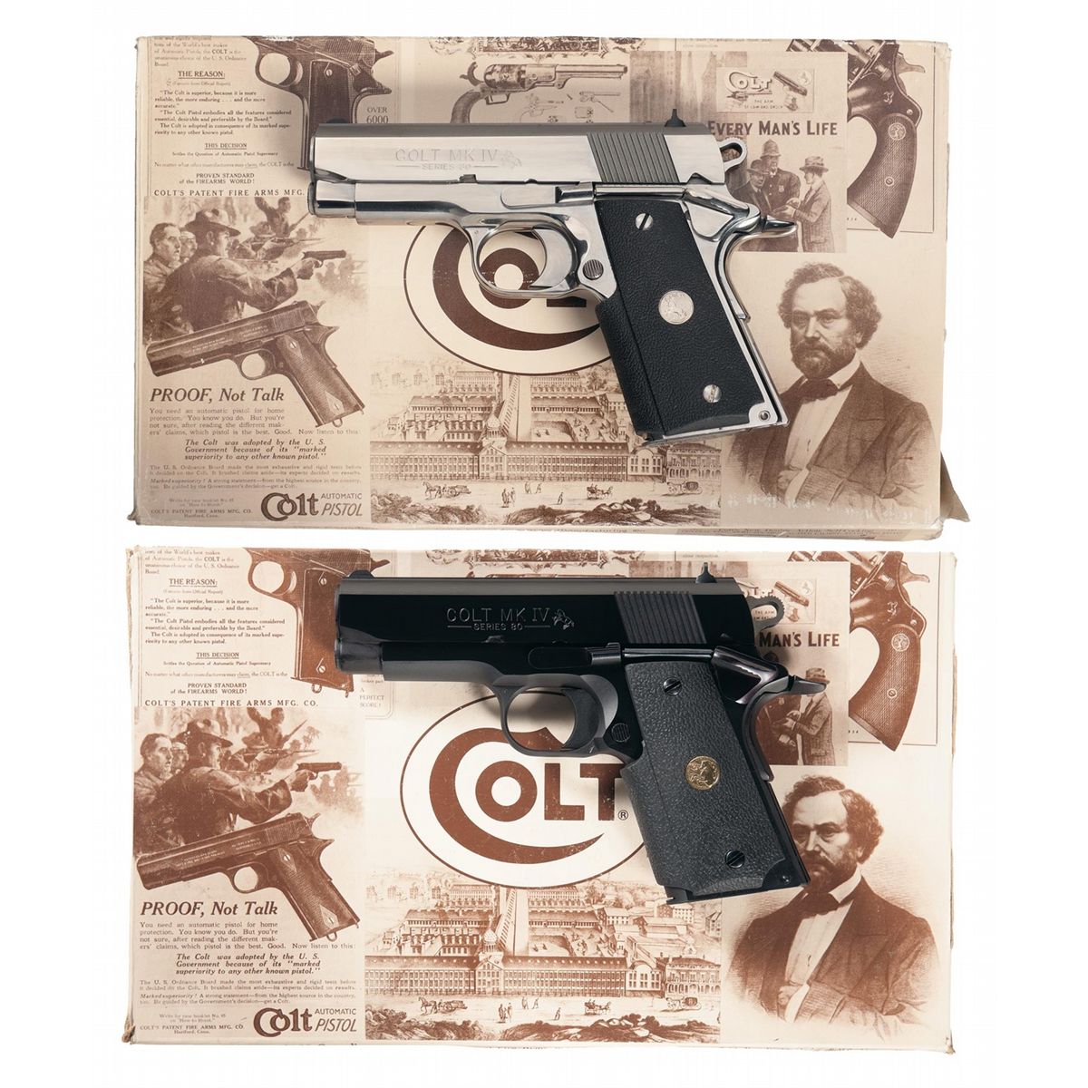 Two Boxed Colt Compact 1911 Semi-Automatic Pistols with Cases