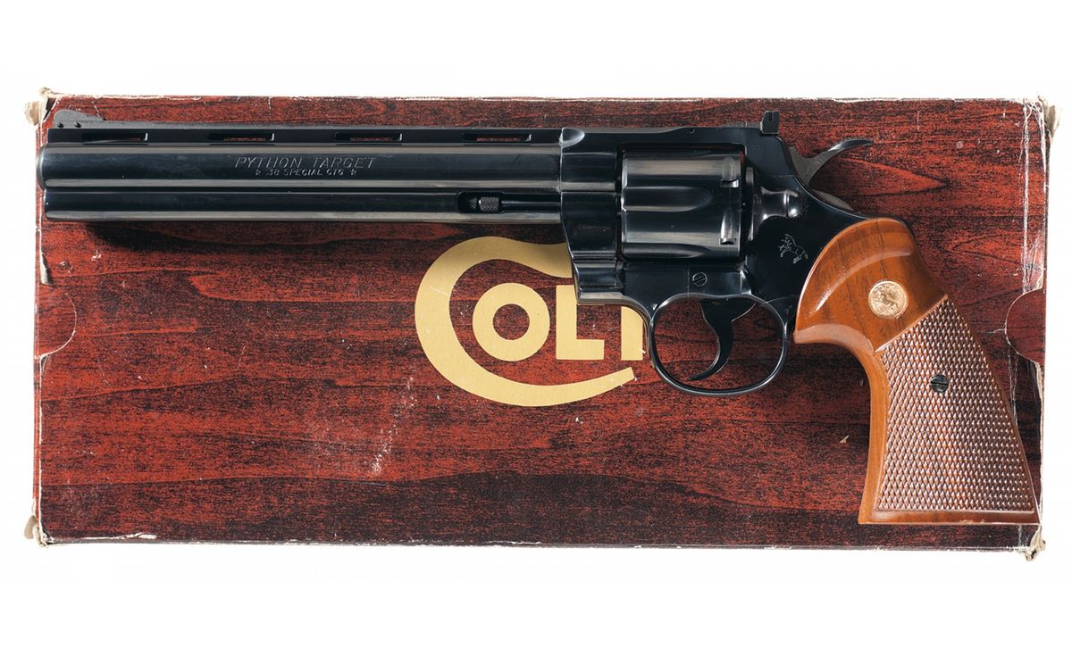 Colt Python Target Model Double Action Revolver in .38 Special Caliber ...