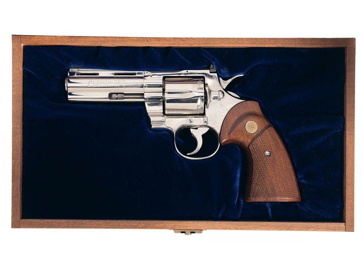 Cased Colt Python Double Action Revolver