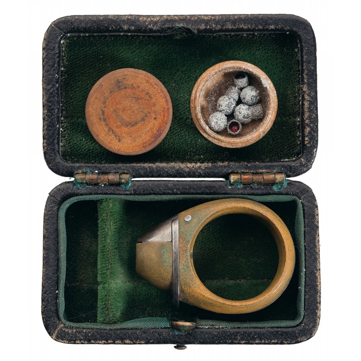 Unique Cased Le Petit Protector Percussion Ring Gun