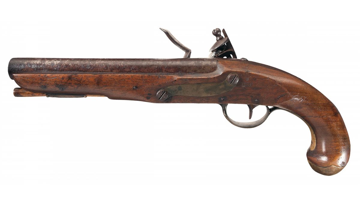 Rare U.S. Simeon North Army Model 1811 Flintlock Pistol