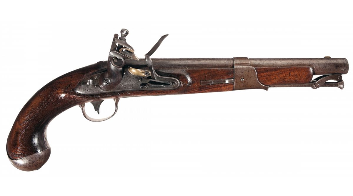 U.S. Simeon North Model 1819 Flintlock Pistol