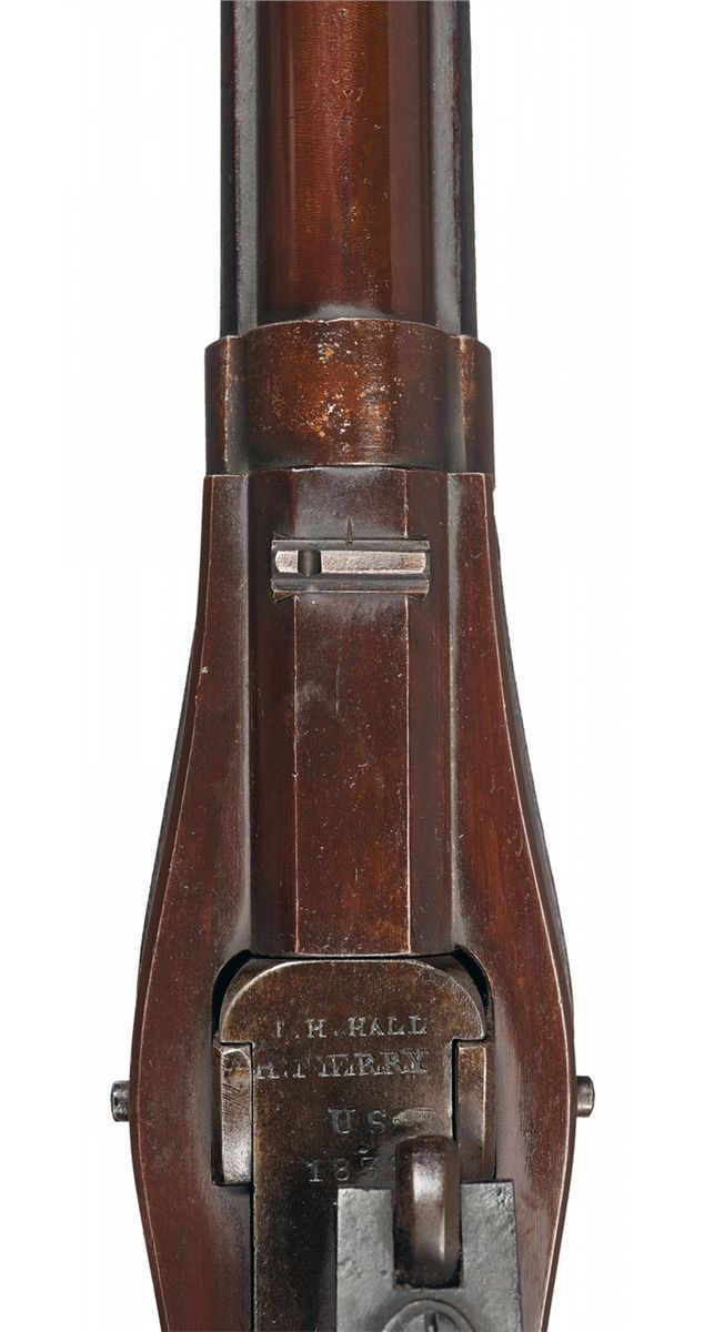 Excellent U.S. Hall/Harpers Ferry Model 1819 Hall Breech-Loading ...