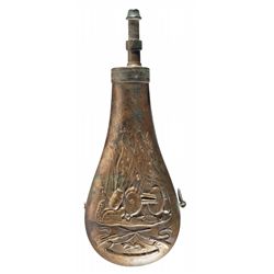 Colt Style Powder Flask for a Colt Dragoon Revolver