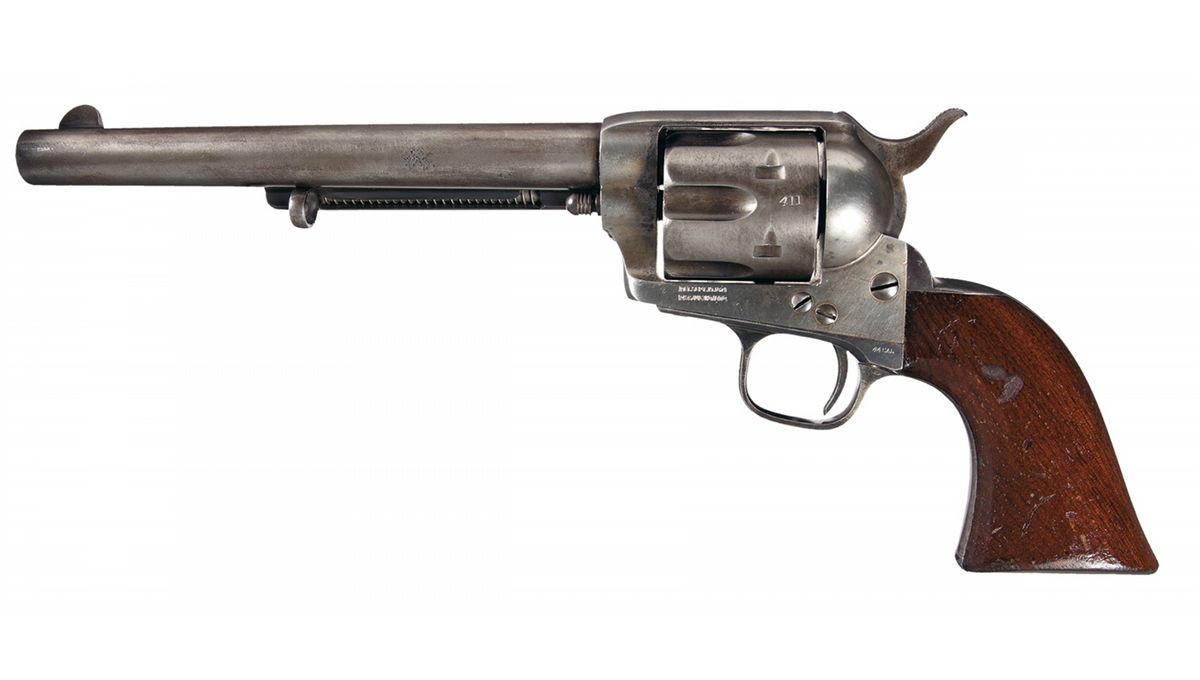 Rare 44 Rimfire Colt Single Action Army Revolver with Factory Letter