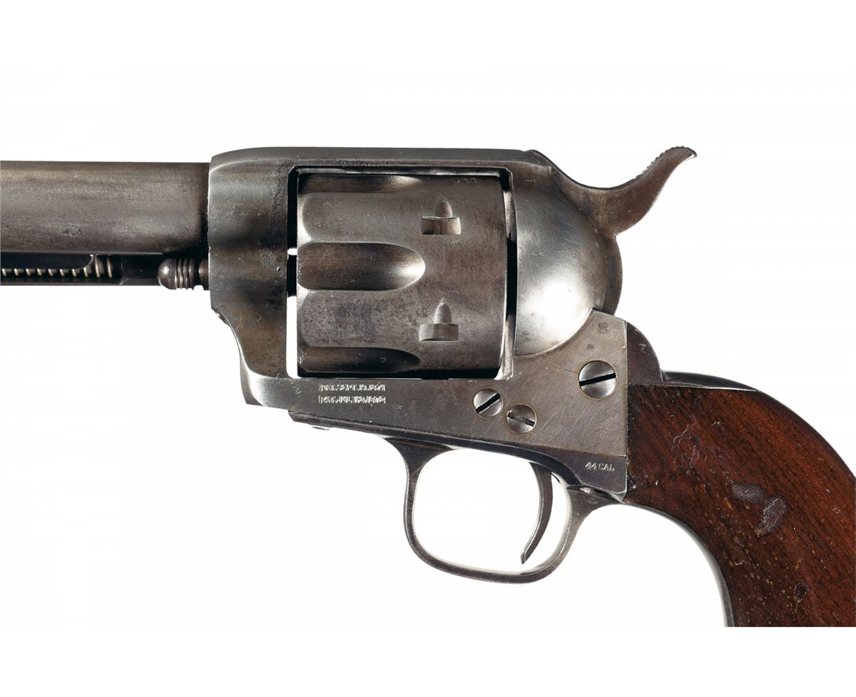 Rare 44 Rimfire Colt Single Action Army Revolver with Factory Letter