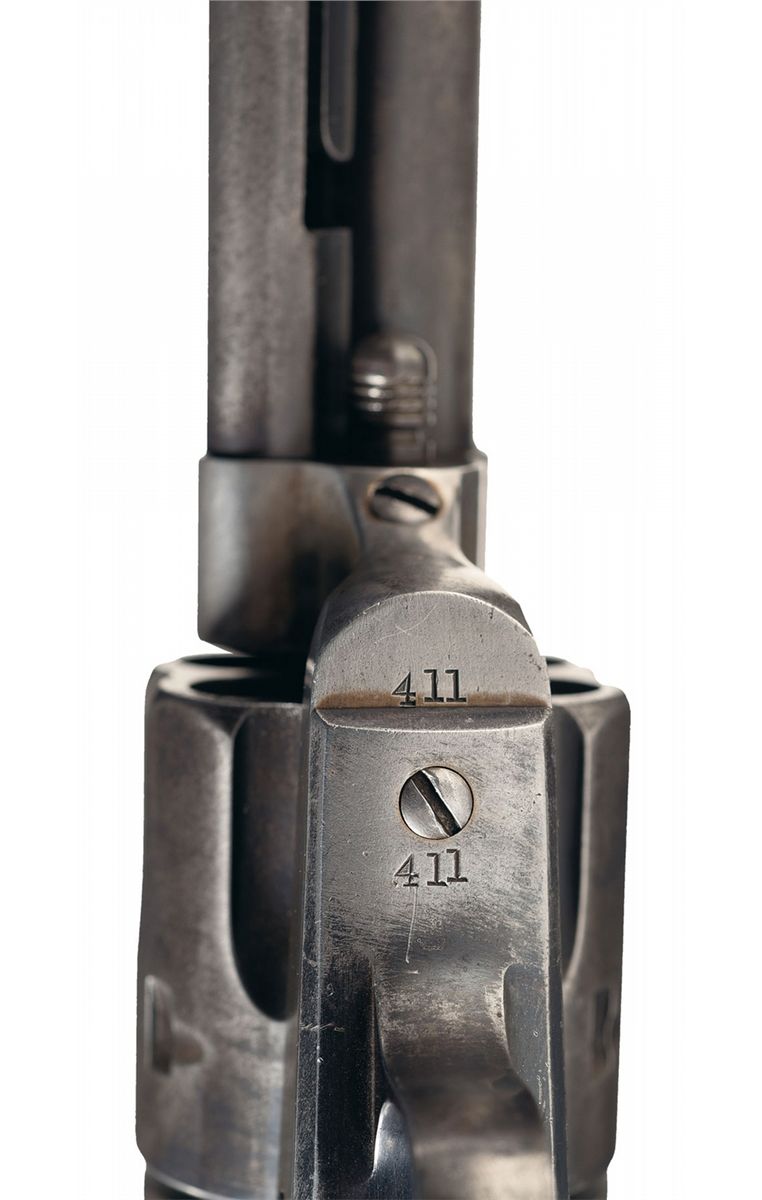 Rare 44 Rimfire Colt Single Action Army Revolver with Factory Letter