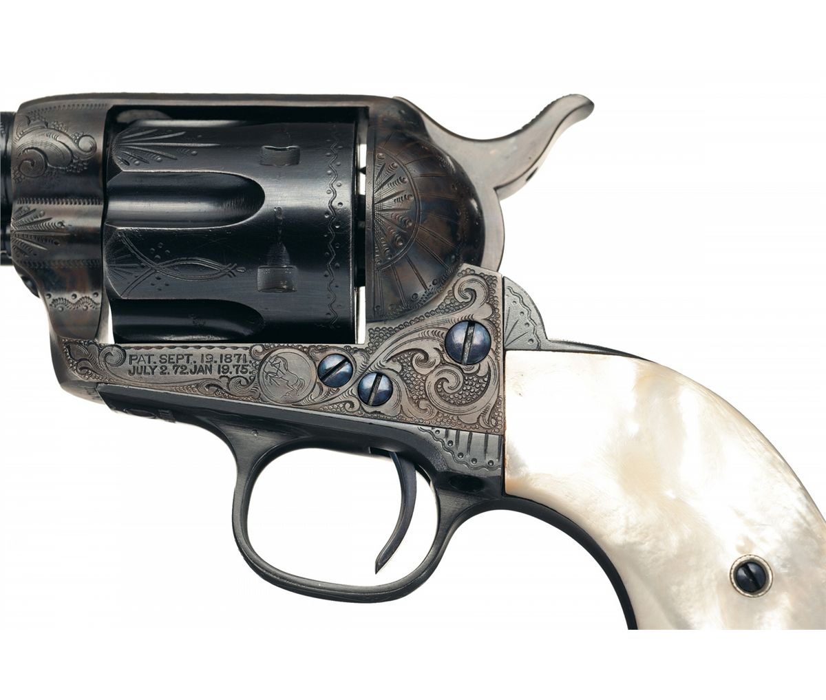 Historic Factory Engraved Antique Black Powder Colt Single Action Army ...