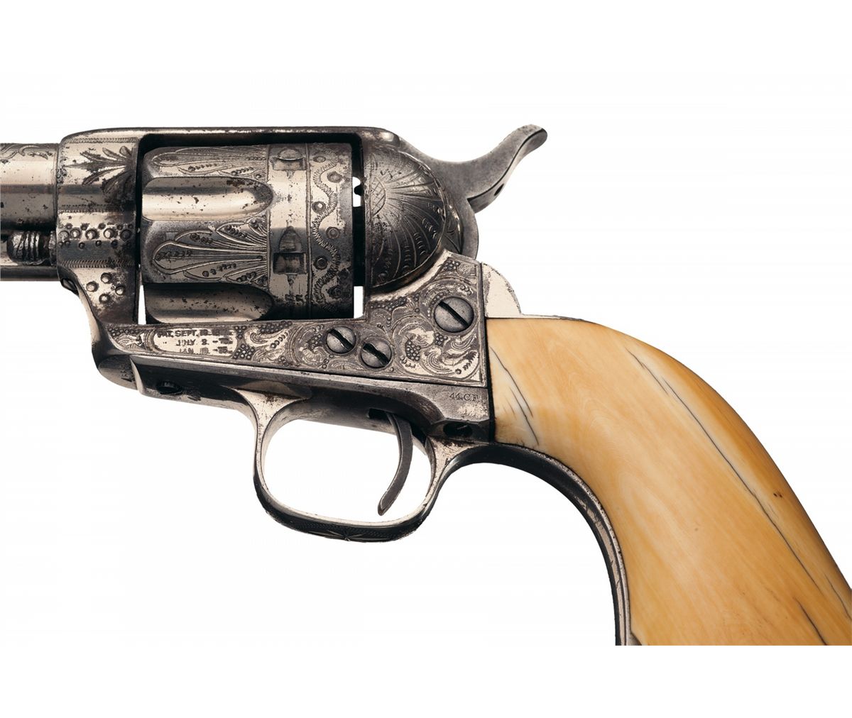 Early Production New York Engraved, Nickel-Plated Colt Single Action ...