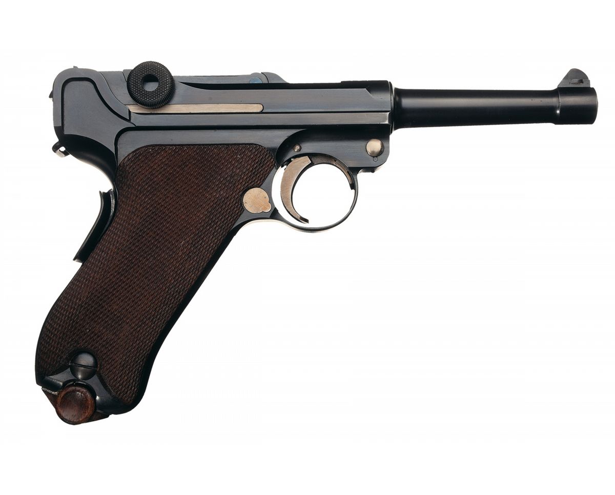 Outstanding Exceptionally Rare Grip Safety Variant DWM Model 1913 Luger ...