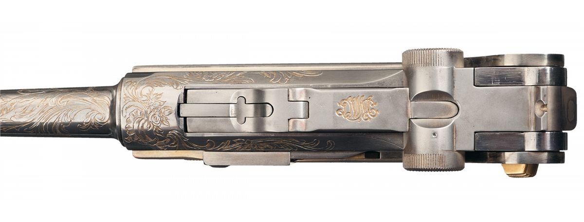 Attractive Custom European Engraved DWM Luger Semi-Automatic Pistol ...