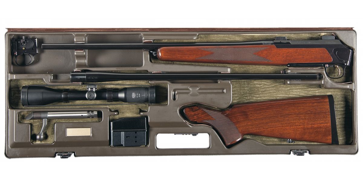 Sauer 200 Bolt Action Takedown Rifle with Case, Extra Barrel and Scope