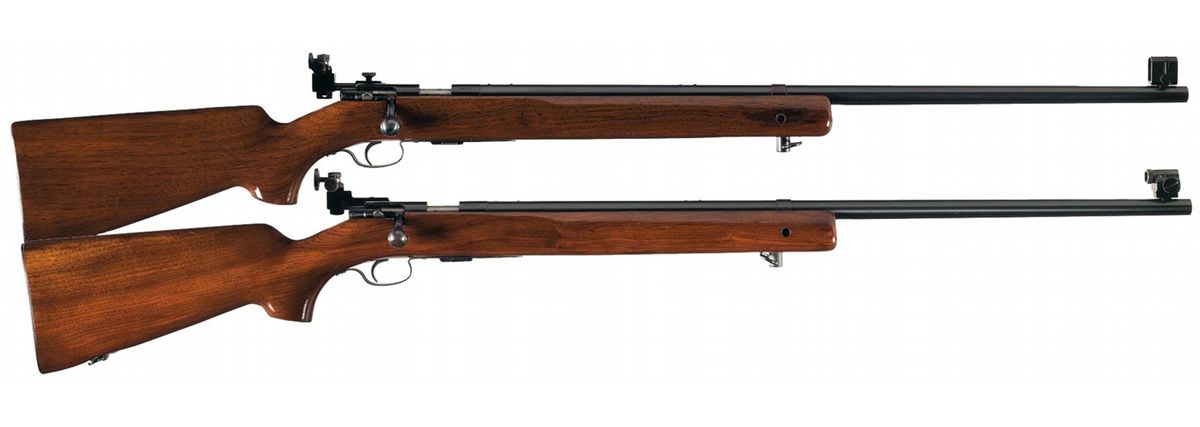Collector's Lot of Two Excellent Winchester Model 75 Rifles