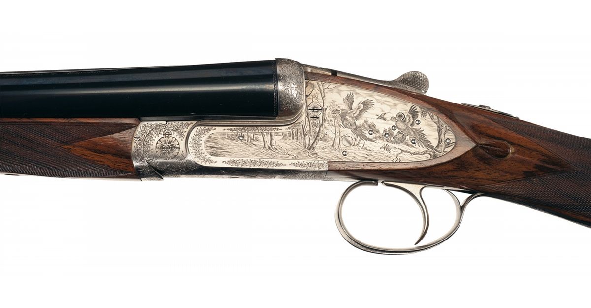 Outstanding Claudio Cremini Signed Engraved Lucchini Side Lock Double ...