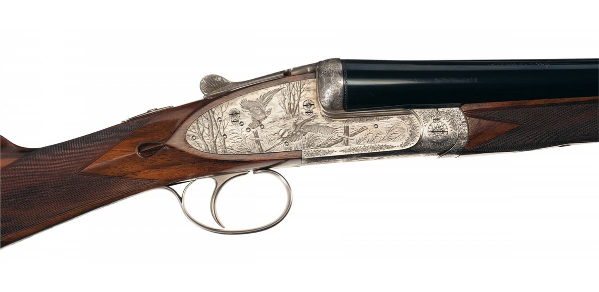 Outstanding Claudio Cremini Signed Engraved Lucchini Side Lock Double ...