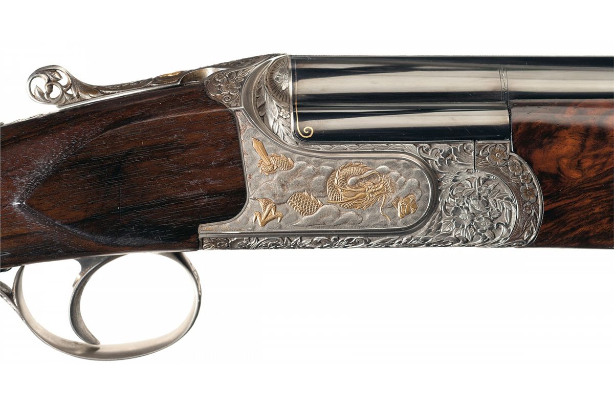 Engraved and Gold Inlaid Renato Gamba Over/Under Shotgun