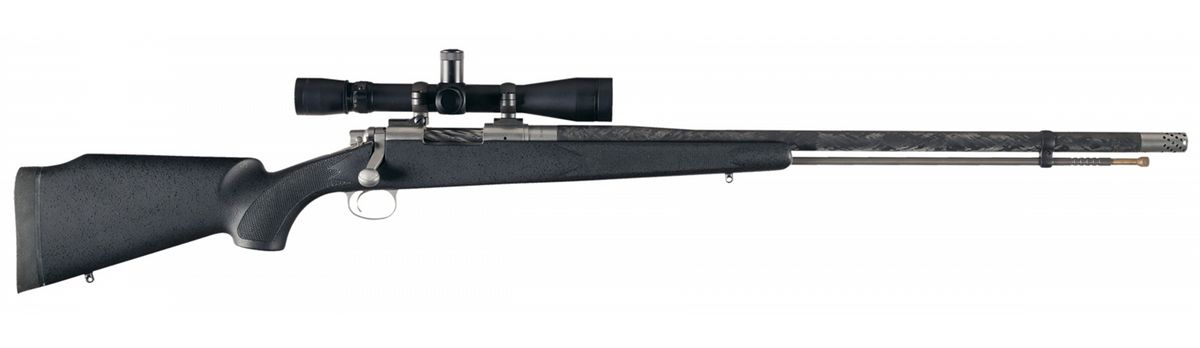 Custom Remington 700 MLS Bolt Action Black Powder Rifle with Leupold Scope