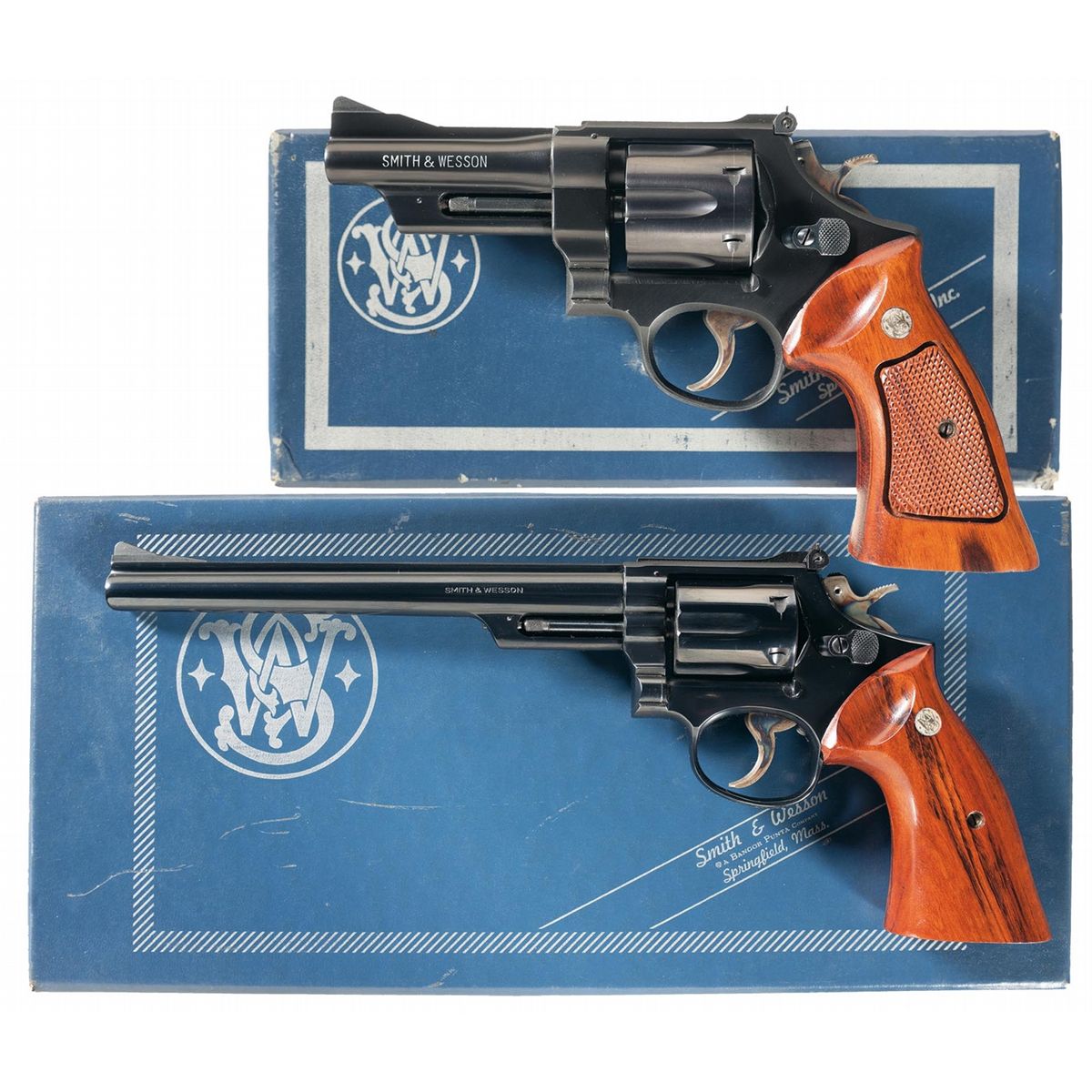 Two Boxed Smith & Wesson Double Action Revolvers