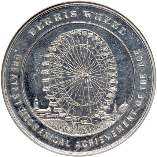 1893 Ferris Wheel Medal. Eglit-20.