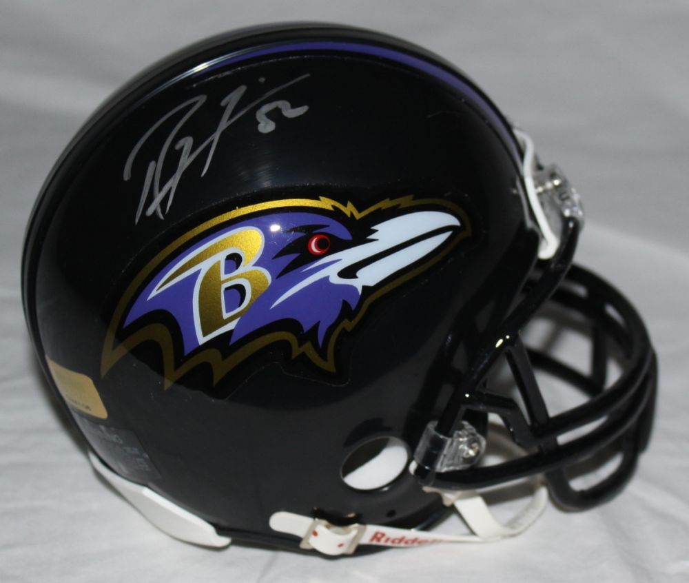 Ray Lewis Signed Ravens Mini-Helmet (Gridiron Authentics COA)